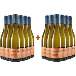 Weingut Dackermann 6+6 Paket Wei&szlig;burgunder & Chardonnay Gutswein Cuv&eacute;e 2025 Trocken - Rheinhessen &ndash; Probierpaket Qualit&auml;tswein