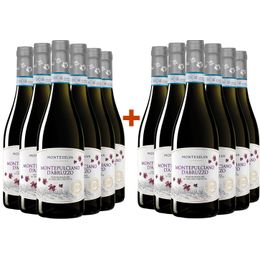 Monteselva 6+6 Paket d'Abruzzo Montepulciano - Abruzzen &ndash; Probierpaket DOC
