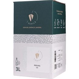 SCHILD.WEIN -SX- Bag-in-Box 3,0 L Riesling 2025 Trocken - Nahe &ndash; Wei&szlig;wein Qualit&auml;tswein
