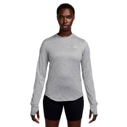 Nike Swift Dri-Fit UV Langarm-Laufoberteil Bekleidung Damen grau