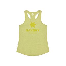 Saysky Logo Combat Pro Singlet Bekleidung Damen gelb