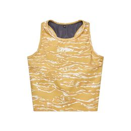 Saysky Tiger Combat Crop Top Bekleidung Damen gelb