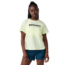 Brooks Graphic Short Sleeve Bekleidung Damen beige