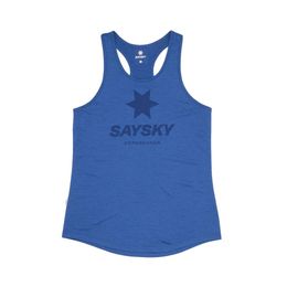 Saysky Logo Combat Pro Singlet Bekleidung Damen blau