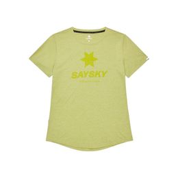 Saysky Logo Combat Pro T-shirt Bekleidung Damen gelb