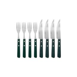 Nicolas Vah&eacute; Nicolas Vahe Steakmesser- und Gabelset, NVSteak 20.5, 22 x 2.4, 2.4 x 0.15, 0.15 cm, Green skandinavische Deko Online Shop
