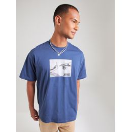 Iriedaily T-Shirt 'H.I.' Herren Gr&ouml;&szlig;e S blau / marine / wei&szlig;