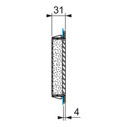 Schneider Electric Austrittsfilter 125x125mm RAL7035 NSYCAG125LPF)
