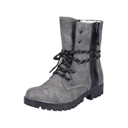 Rieker Stiefelette Damen Gr&ouml;&szlig;e 43 graumeliert / schwarz Winterschuhe