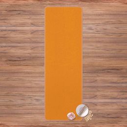 Bilderwelten Yogamatte Kork Unifarben orange Training Sportmatte - Mango - Gymnastik rutschfest