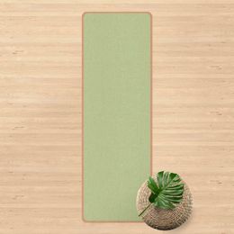Bilderwelten Yogamatte Kork Unifarben gr&uuml;n Training Sportmatte - Mint - Gymnastik rutschfest