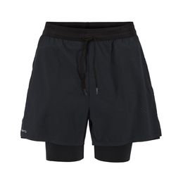 Craft Hypervent 2-In-1 Shorts Bekleidung Herren schwarz XL