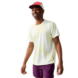 Brooks Dash Short Sleeve Printed Bekleidung Herren beige M