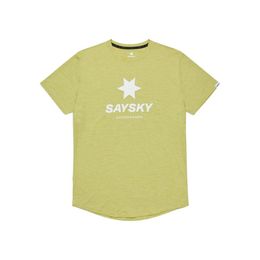 Saysky Logo Combat Pro T-shirt Bekleidung Herren gelb L
