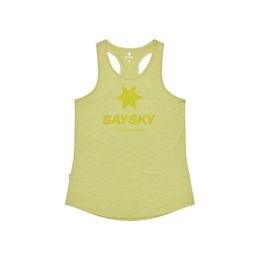 Saysky Logo Combat Pro Singlet Bekleidung Damen gelb XS