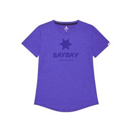 Saysky Logo Combat Pro T-shirt Bekleidung Damen lila S