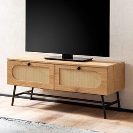Pharao24.de TV Board Lowboard im Skandi Design 45 cm hoch