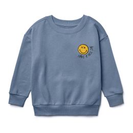 Tchibo - Kinder-Sweatshirt Smileyworld mit angerauter Innenseite - Kinder - Gr. 122/128 - blau/print