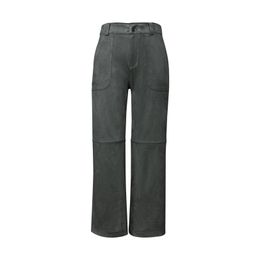 Street One Velourshose Straight Leg - Damen - Gr. 46 - gr&uuml;n
