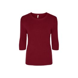 Tchibo - Feinstrickshirt - Damen - Gr. L - weinrot
