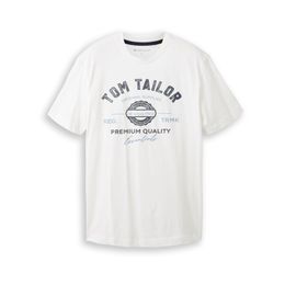 Tom Tailor T-Shirt mit Logo - Herren - Gr. M