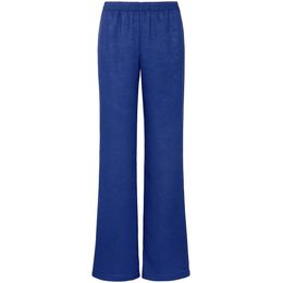 Peter Hahn - Hose aus 100% Leinen, blau, Gr. 36 / S - Leinen