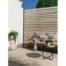 benuta Basic In- & Outdoor-Teppich Iowa Taupe 80x150 cm - Teppich f&uuml;r Balkon, Terrasse & Garten