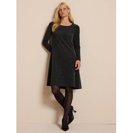 Peter Hahn - Jersey-Kleid mit Rundhals-Ausschnitt, schwarz, Gr. 46 / L