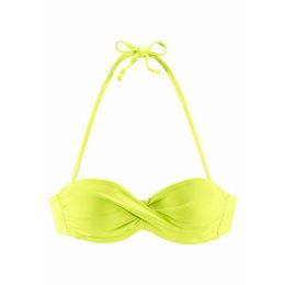 s.Oliver Bandeau-Bikini-Top 'Spain' gr&uuml;n Gr. 32 Cup A. Mit B&uuml;gel Und Mit Seitlichen St&auml;bchen