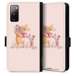 DeinDesign Galaxy S20 Handy Klapph&uuml;lle Handyh&uuml;lle aus Kunst Leder schwarz Flip Case Official Licensed Product Winnie The Pooh Piglet Disney Sideflip mit Lasche