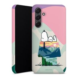 DeinDesign Galaxy A35 5G Handy Premium Case Smartphone Handyh&uuml;lle Schutzh&uuml;lle gl&auml;nzend Official Licensed Product Peanuts Snoopy Premium Case