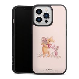 DeinDesign iPhone 13 Pro Handy Premium Silikon H&uuml;lle Handyh&uuml;lle schwarz Case Official Licensed Product Winnie The Pooh Piglet Disney Silikon Premium Case