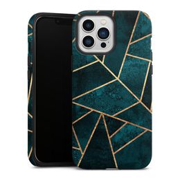 DeinDesign iPhone 13 Pro Max Handy Panzer Handyh&uuml;lle robuste Outdoor H&uuml;lle Schutzh&uuml;lle matt Stone Elisabeth Fredriksson Gold & Copper Tough Case