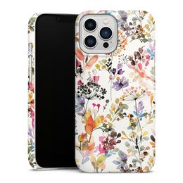 DeinDesign iPhone 13 Pro Max Handy Premium Case Smartphone Handyh&uuml;lle Schutzh&uuml;lle matt Pastel Flower Muster Premium Case