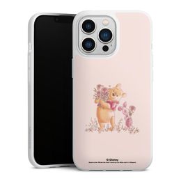 DeinDesign iPhone 13 Pro Handy Silikon H&uuml;lle Case wei&szlig; Handyh&uuml;lle Official Licensed Product Winnie The Pooh Piglet Disney Silikon Case