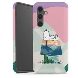 DeinDesign Galaxy S24 FE 5G Handy Panzer Handyh&uuml;lle robuste Outdoor H&uuml;lle Schutzh&uuml;lle gl&auml;nzend Official Licensed Product Peanuts Snoopy Tough Case