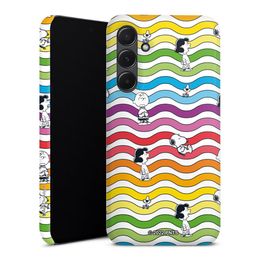 DeinDesign Galaxy A35 5G Handy Premium Case Smartphone Handyh&uuml;lle Schutzh&uuml;lle gl&auml;nzend Snoopy Muster Peanuts Premium Case