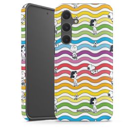 DeinDesign Galaxy S24 FE 5G Handy Panzer Handyh&uuml;lle robuste Outdoor H&uuml;lle Schutzh&uuml;lle gl&auml;nzend Snoopy Muster Peanuts Tough Case
