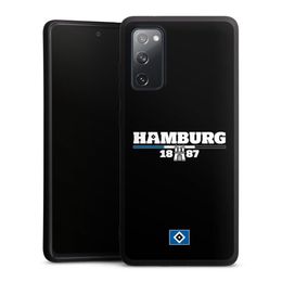 DeinDesign Galaxy S20 FE 5G Handy Premium Silikon H&uuml;lle Handyh&uuml;lle schwarz Case Official Licensed Product Hamburg Hsv Silikon Premium Case