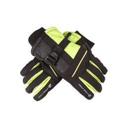 Alpine Pro Ski-/ Snowboardfingerhandschuhe "Lordo 2" in Schwarz/ Limette - 69% | Gr&ouml;&szlig;e S | Kinderhandschuhe