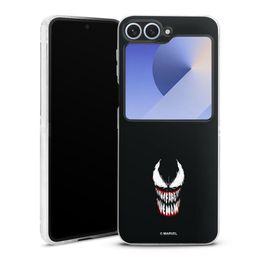 DeinDesign Galaxy Z Flip 7 FE Handy Hard Case Schutzh&uuml;lle transparent Smartphone Handy H&uuml;lle Official Licensed Product Marvel Venom Hard Case