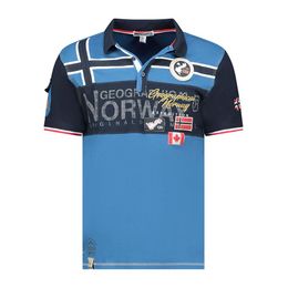 Geographical Norway Poloshirt "Karadock" in Blau/ Schwarz - 69% | Gr&ouml;&szlig;e 128 | Kinder-oberteile