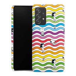 DeinDesign Galaxy A52s 5G Handy Premium Case Smartphone Handyh&uuml;lle Schutzh&uuml;lle gl&auml;nzend Snoopy Peanuts Muster Premium Case