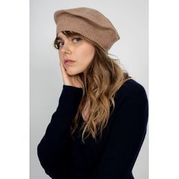 Perfect Cashmere Kaschmir-M&uuml;tze "Paris" in Camel - 49% | Damen-muetzen-caps