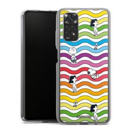 DeinDesign Xiaomi Redmi Note 11S Handy Silikon H&uuml;lle Case transparent Handyh&uuml;lle Snoopy Muster Peanuts Silikon Case