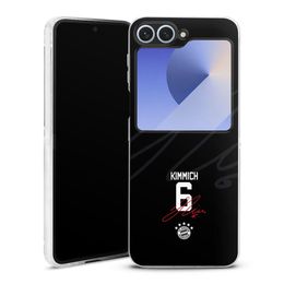 DeinDesign Galaxy Z Flip 6 Handy Hard Case Schutzh&uuml;lle transparent Smartphone Handy H&uuml;lle Kimmich Fc Bayern M&uuml;nchen Fcb Hard Case