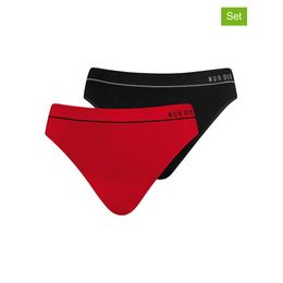 Nur Die 2er-Set: Slips in Rot/ Schwarz - 35% | Gr&ouml;&szlig;e 40/42 | Damen-unterteile