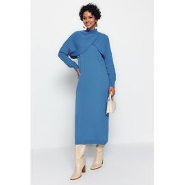 Trendyol 2tlg. Outfit in Blau - 58% | Gr&ouml;&szlig;e L | Damen-kleider