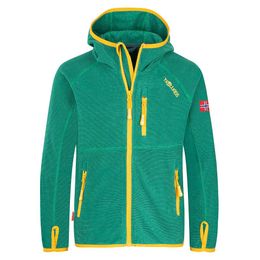 Trollkids Fleecejacke "Sandefjord" in Gr&uuml;n - 45% | Gr&ouml;&szlig;e 164 | Kids-fleecejacken-fleecepullover