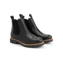TRAVELIN' Leder-Chelsea-Boots "Rosseland" in Schwarz - 55% | Gr&ouml;&szlig;e 37 | Stiefeletten